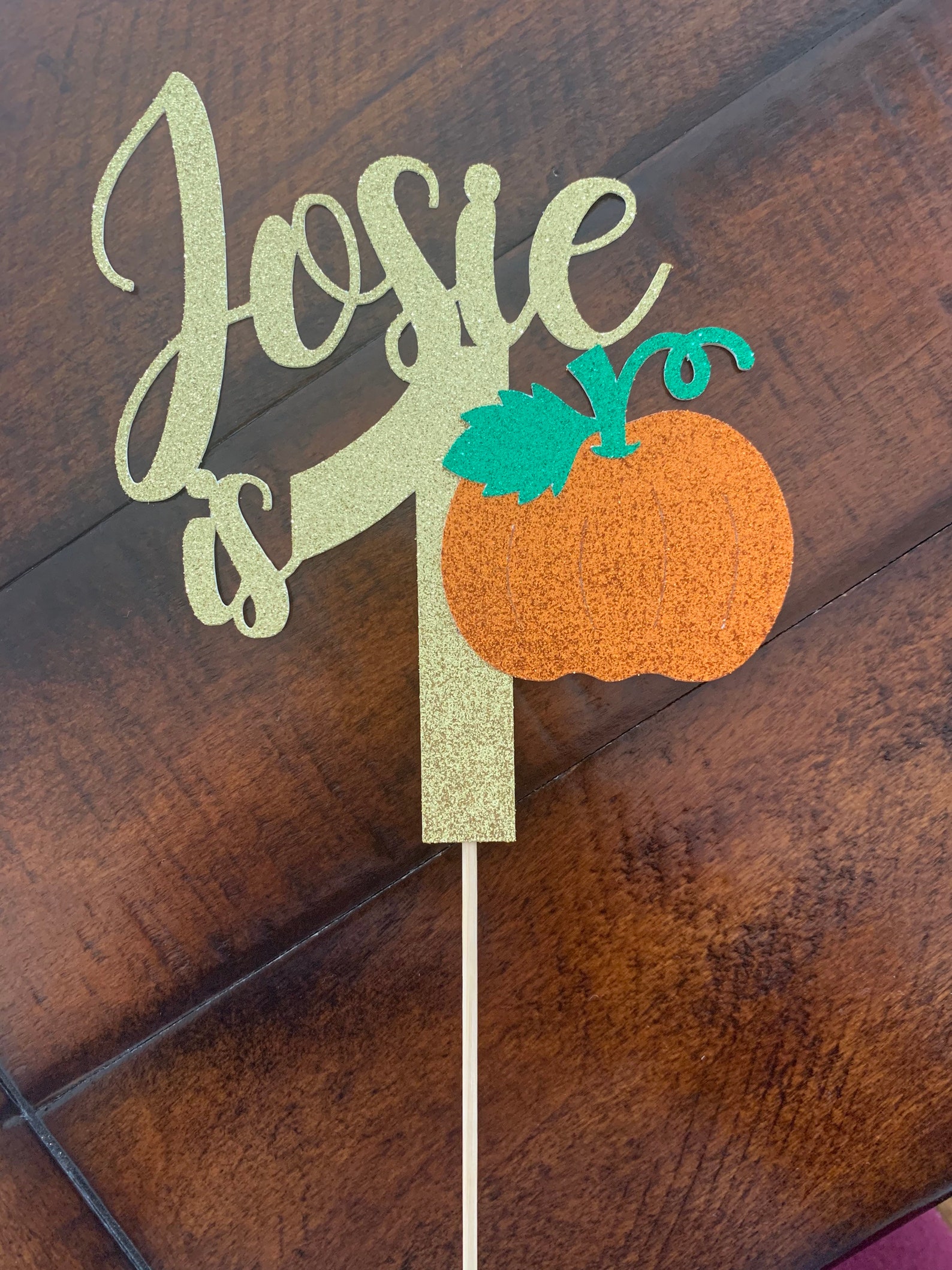 Pumpkin Birthday Cake Topper Cake Topper With Pumpkin - Etsy