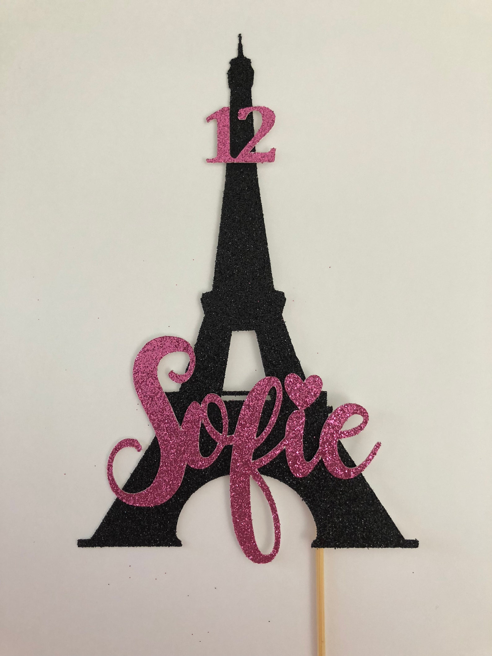 Paris Cake Topper Eiffel Tower Cake Topper Paris Birthday | Etsy