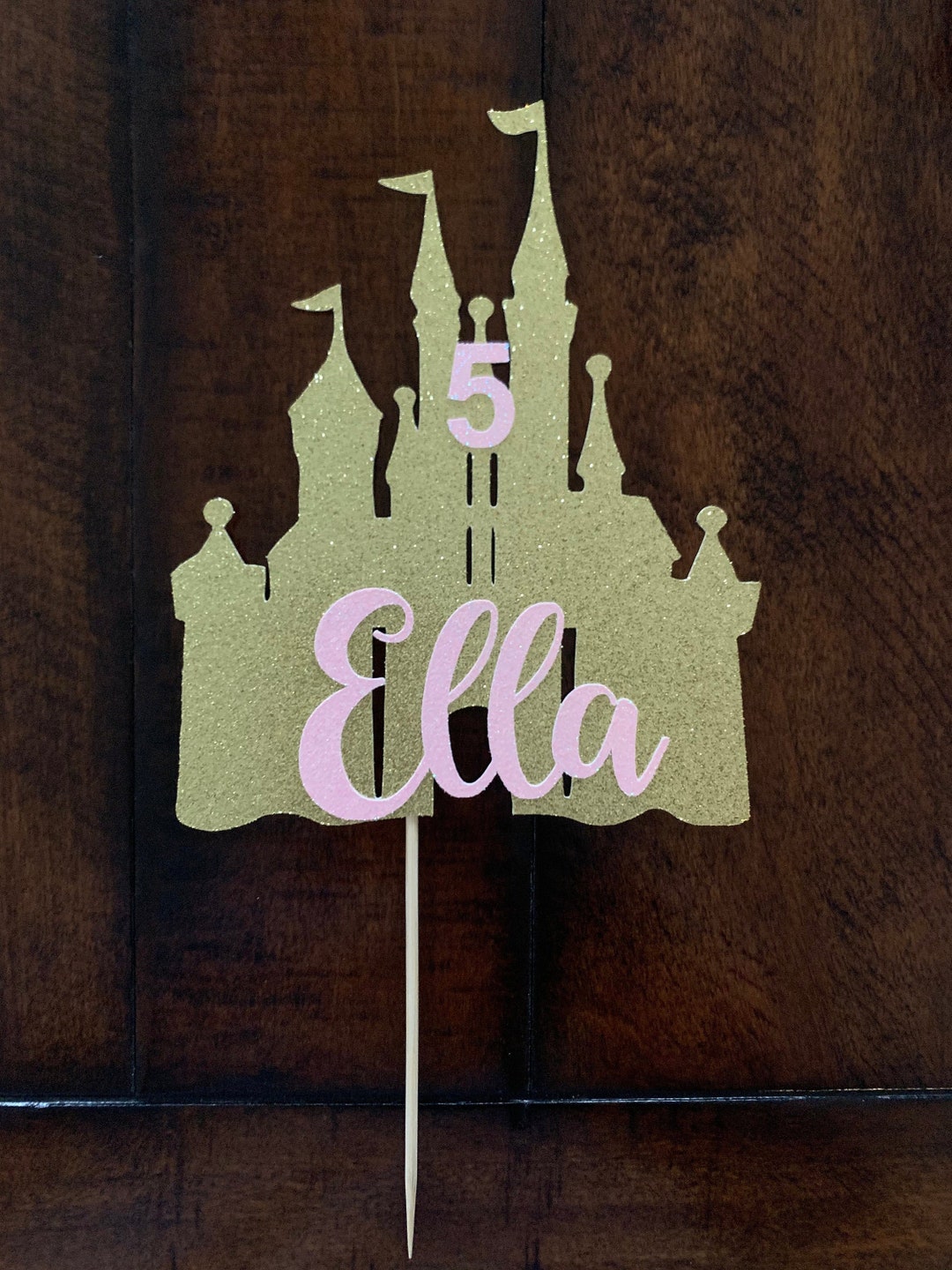 Princess Birthday Cake Topper, Princess Castle Birthday Cake Topper ...