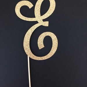 Initial Cake Topper, Any Letter Cake Topper, Monogram Cake Topper ...