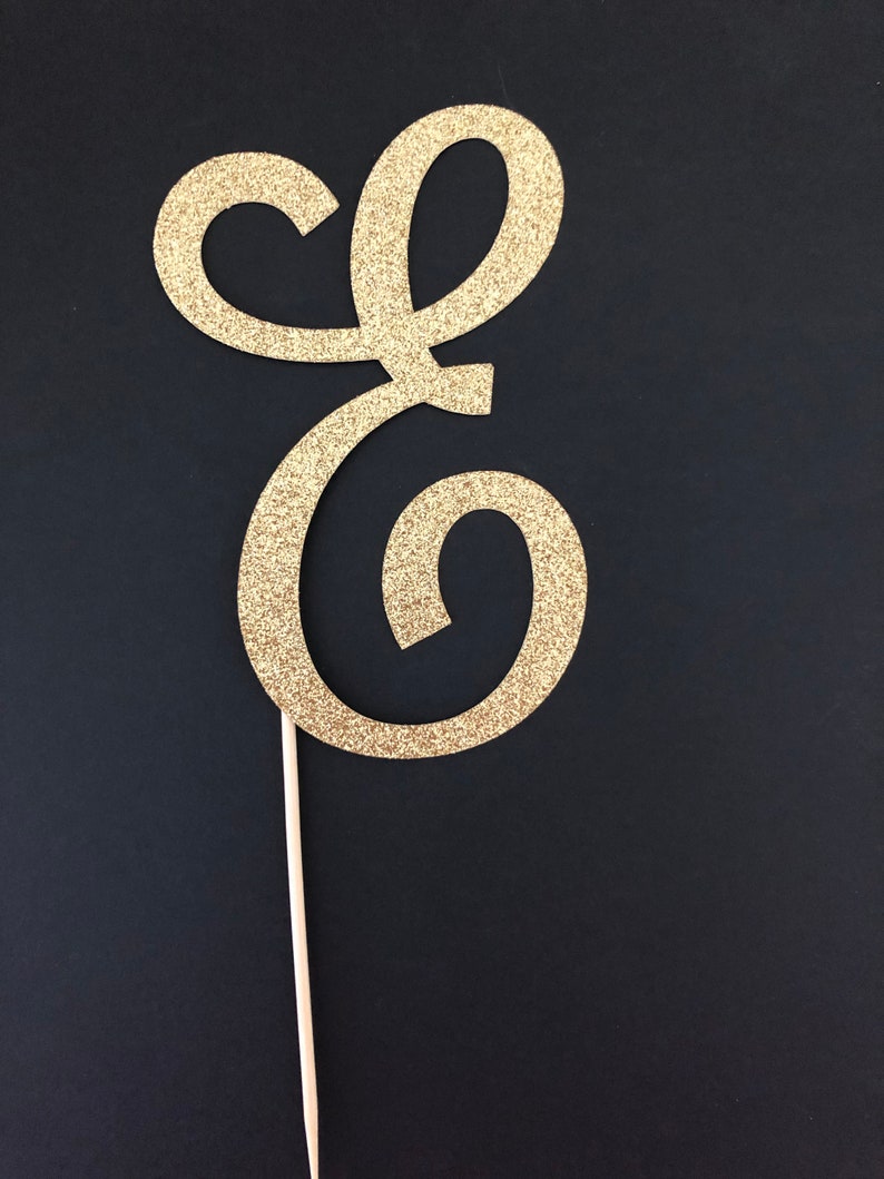 Initial Cake Topper, Any Letter Cake Topper, Monogram Cake Topper ...