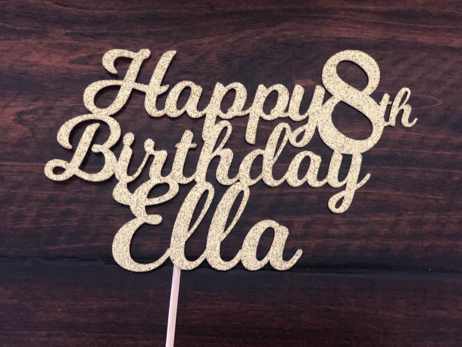 8th Birthday Cake Topper, Birthday Cake Topper, Cake Topper Birthday ...