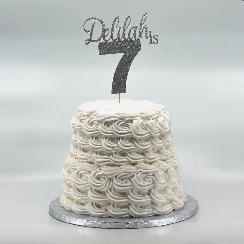 Birthday Cake Topper Cake Topper 7th Birthday Cake Topper - Etsy