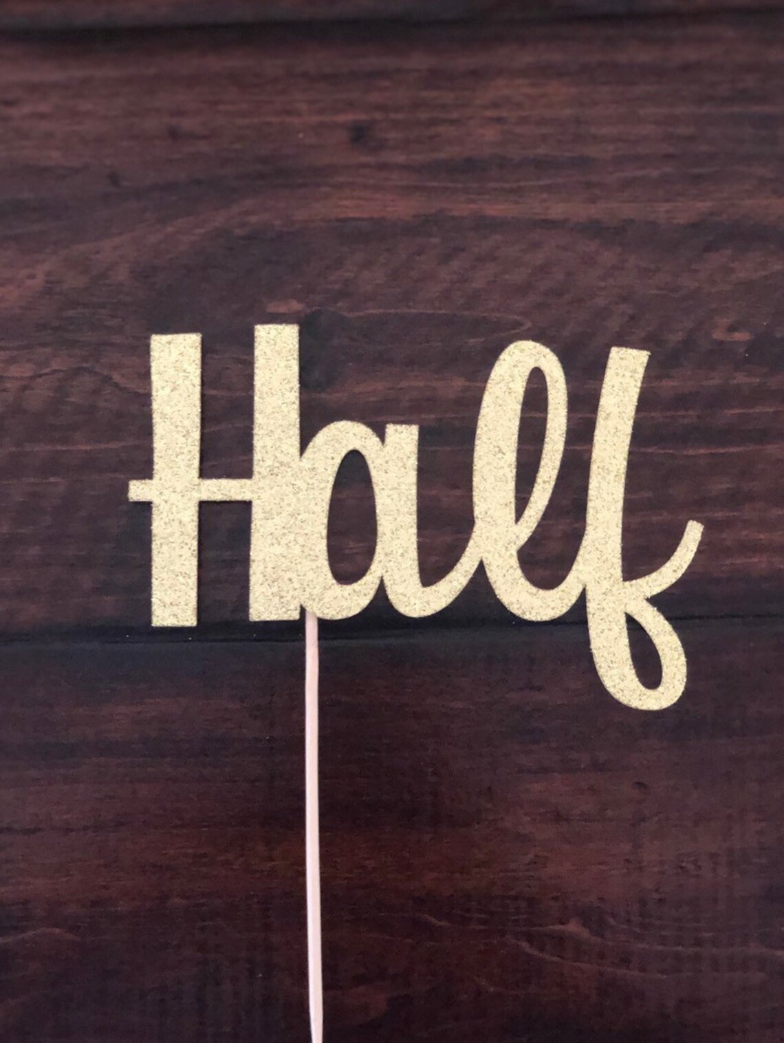 Half Birthday Cake Topper 1/2 Birthday Cake Topper Birthday - Etsy