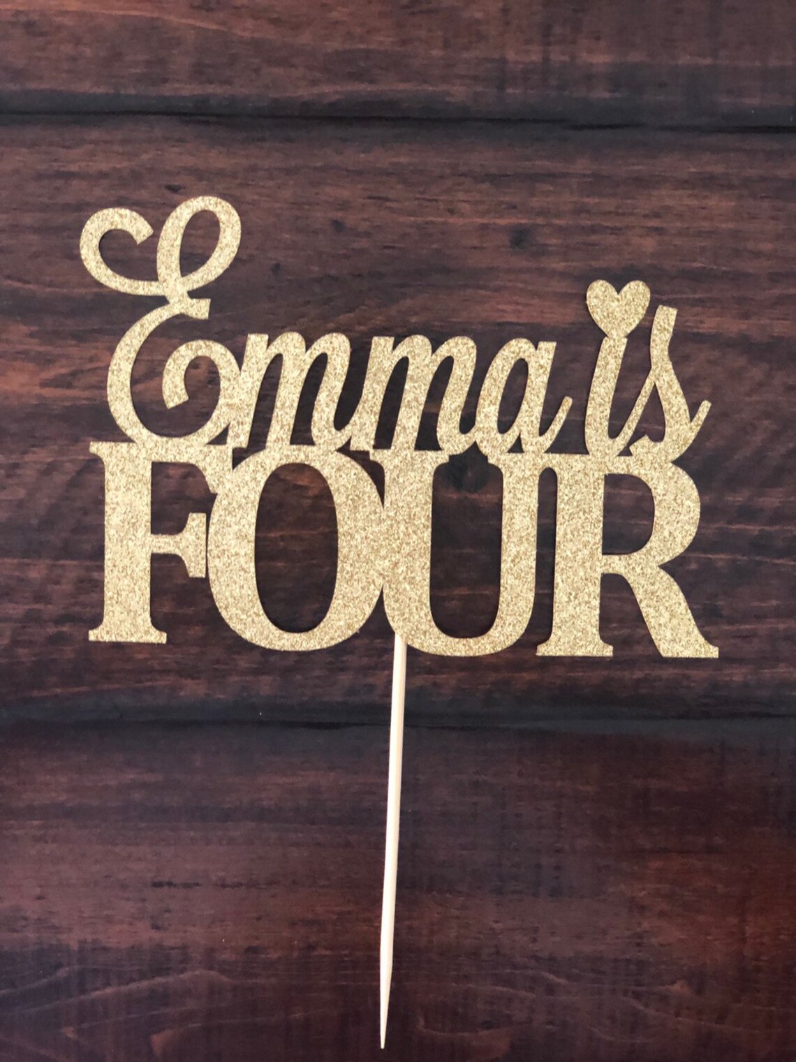 4th Birthday Cake Topper Birthday Cake Topper ANY Age and - Etsy