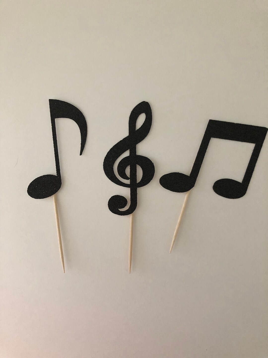 Music Note Cupcake Toppers, Birthday Cupcake Toppers, Cupcake Toppers ...