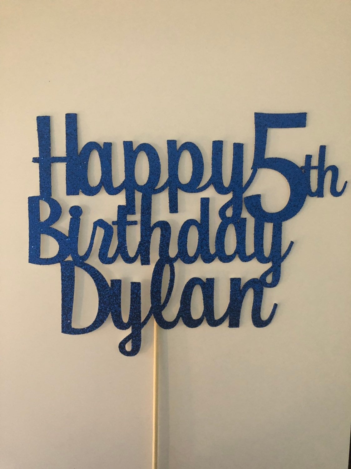 Cake Topper Birthday Birthday Cake Topper 5th Birthday Cake - Etsy