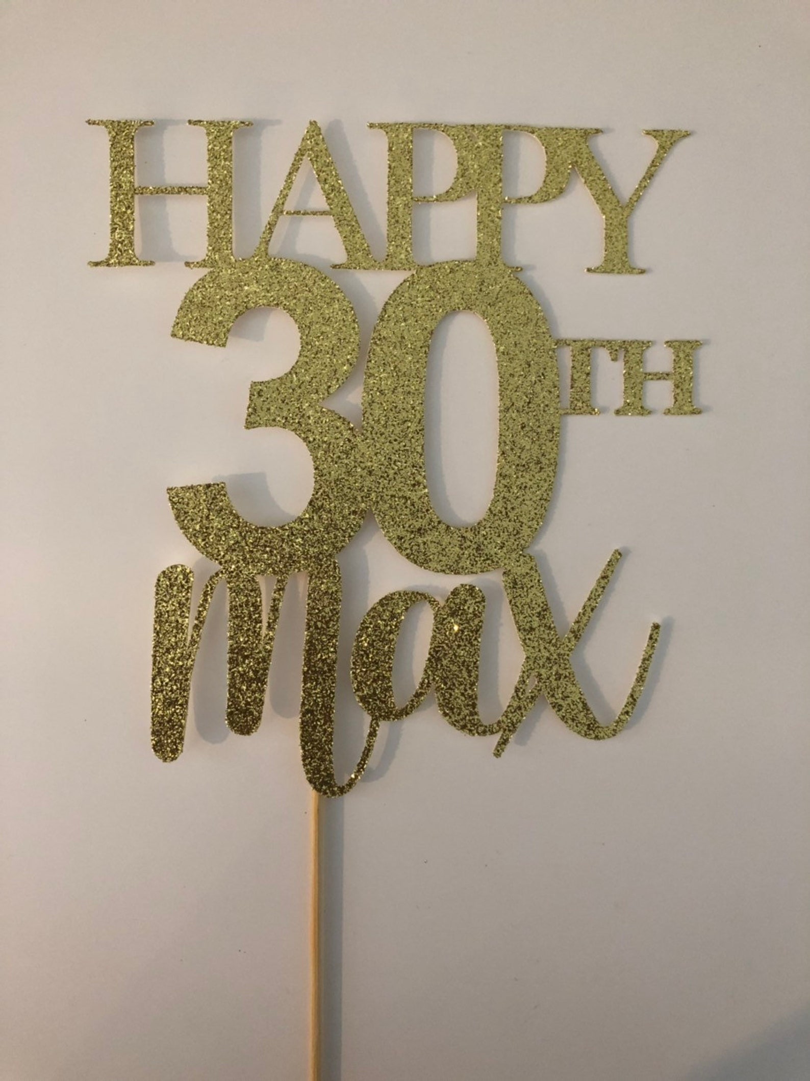 Birthday Cake Topper 30th Birthday Cake Topper ANY Age Any | Etsy