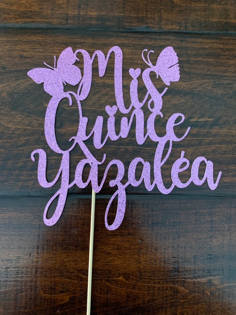 Mis Quince Cake Topper 15th Birthday Cake Topper Quinceanera - Etsy