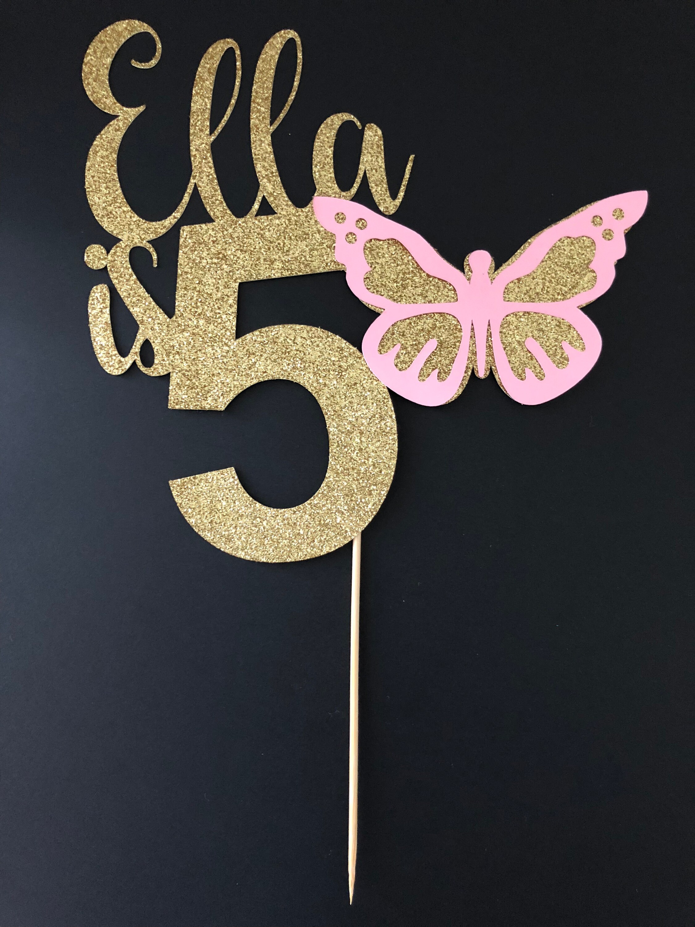 Birthday Cake Topper Butterfly Cake Topper Butterfly | Etsy