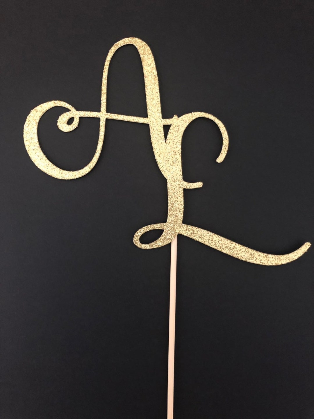 Initial Cake Topper, Monogram Cake Topper, Birthday Cake Topper, Cake ...