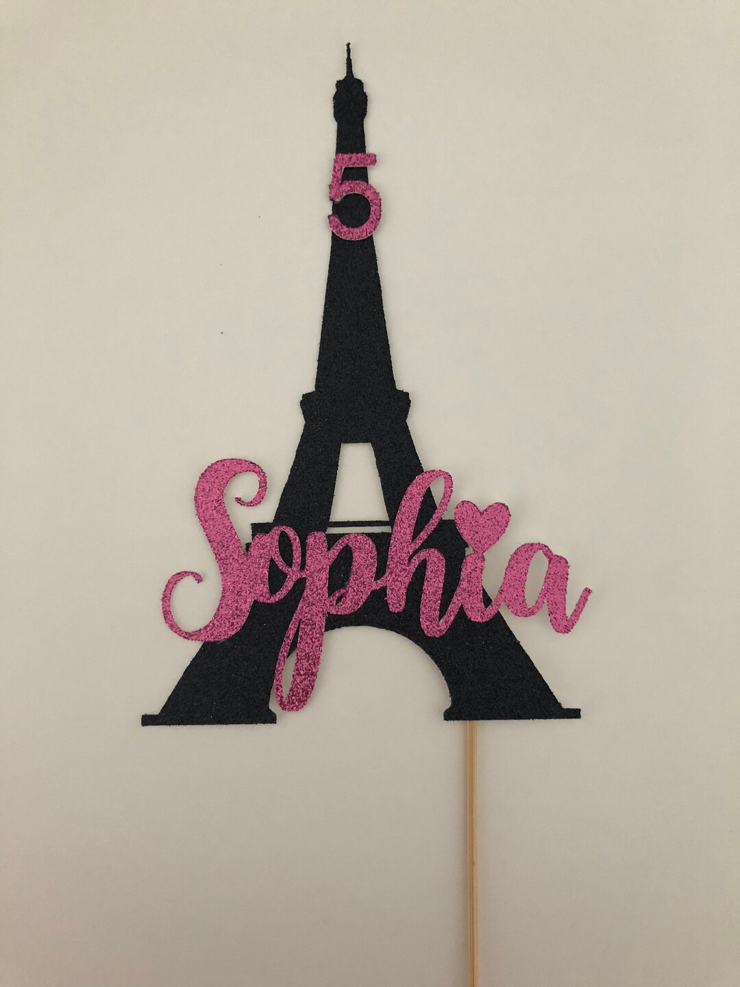 Paris Cake Topper, Eiffel Tower Cake Topper, Paris Birthday Cake Topper ...
