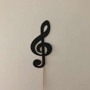 Music Note Cupcake Toppers, Birthday Cupcake Toppers, Cupcake Toppers ...