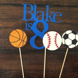 Sports Birthday Cake Topper, Birthday Cake Topper, Baseball Cake Topper ...