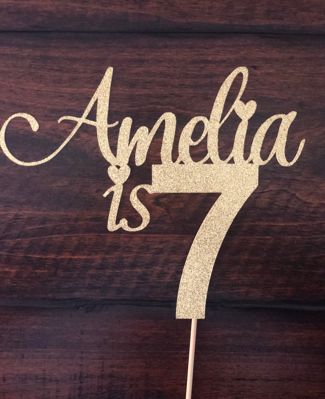 Birthday Cake Topper 6th Birthday Cake Topper Any Age Any - Etsy