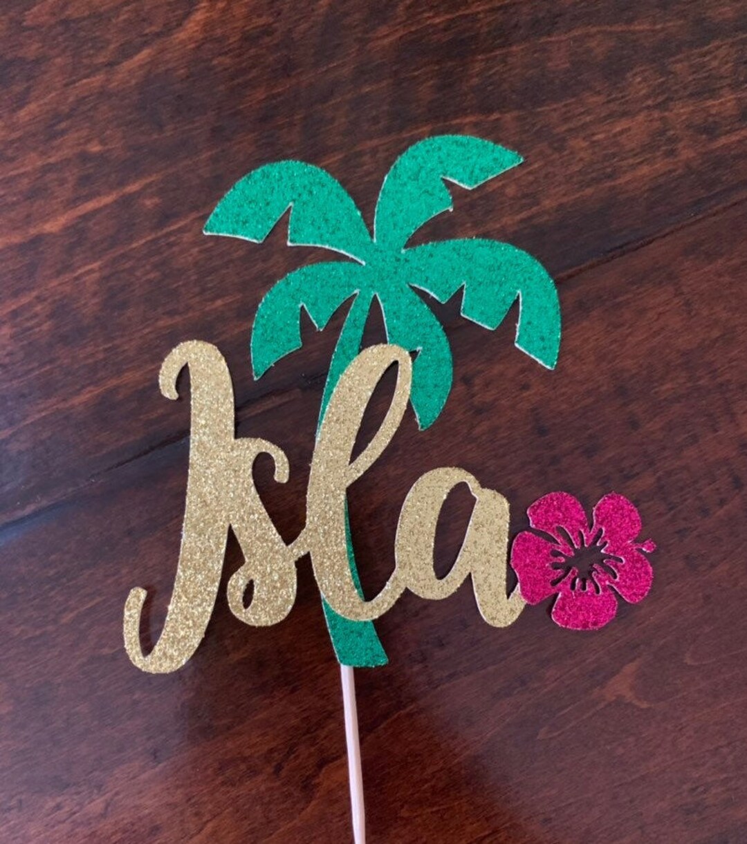 Luau Cake Topper, Hawaiian Themed Cake Topper, Moana Birthday Cake ...