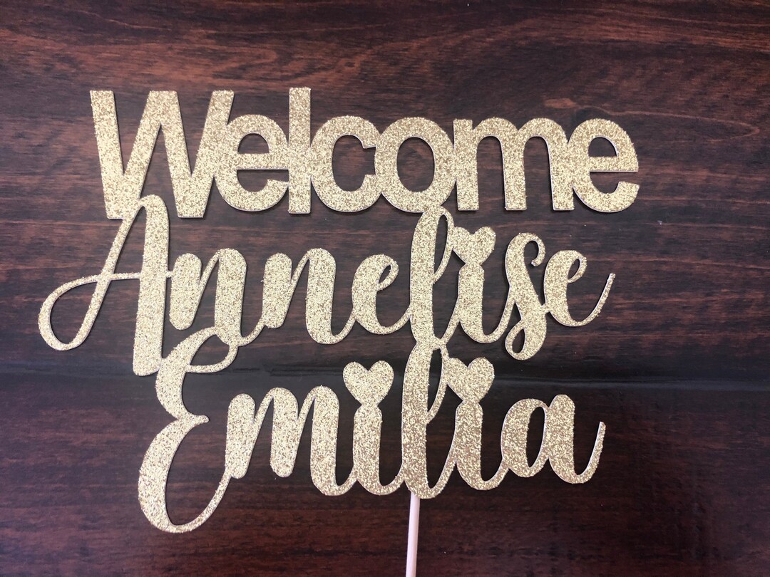 Welcome Baby Cake Topper, Baby Shower Cake Topper, Welcome Baby, Cake ...