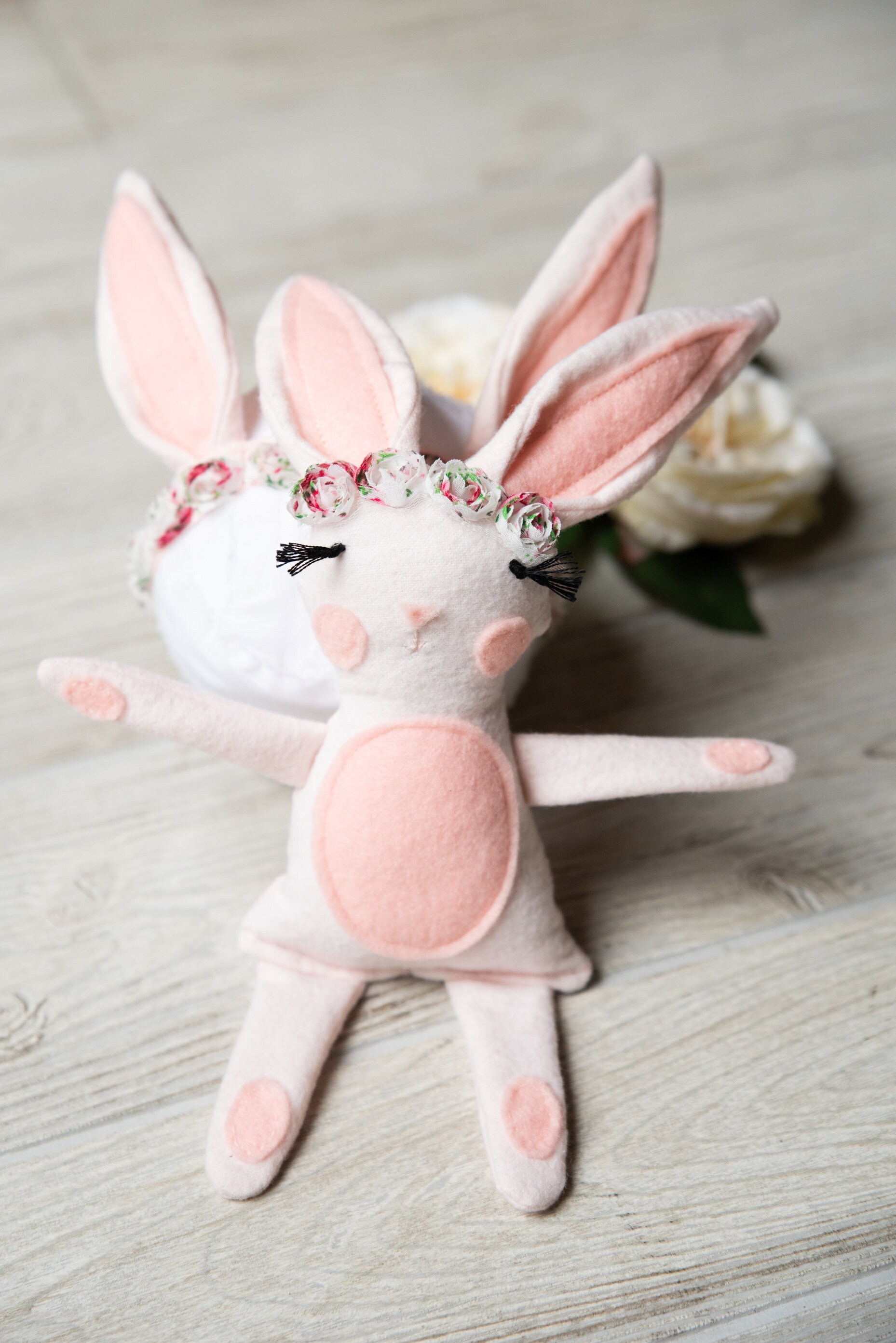 Bunny Stuffed Animal Newborn Bunny Prop Bunny Felt Animal - Etsy