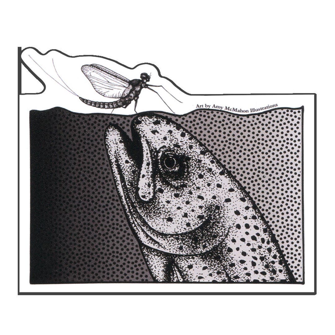 Rising Rainbow Trout Sticker - Etsy