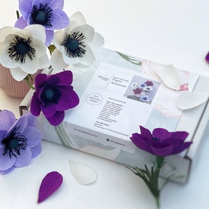 Make Your Own Paper Anemone | Craft Kit | Paper Flower | Paper Crafts ...