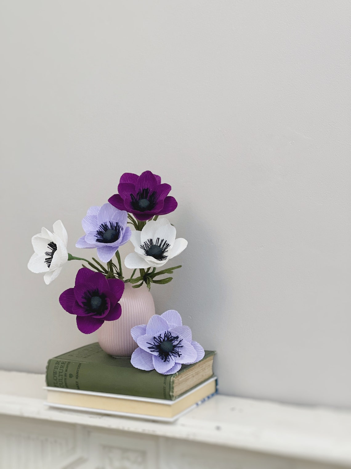 DIY Paper Anemone Craft Kit: Italian Crepe Paper Flower - Etsy