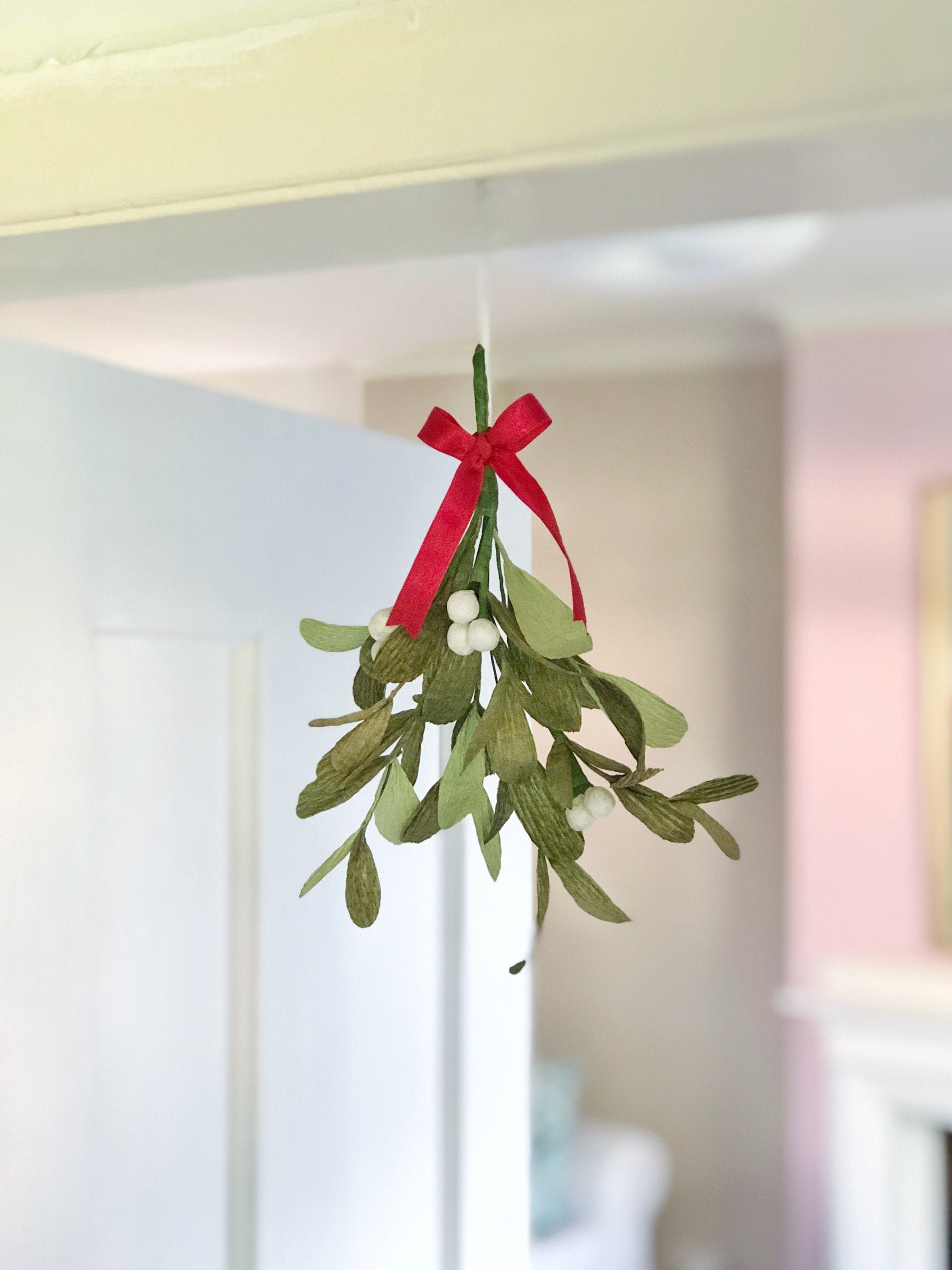 Hanging Christmas Mistletoe