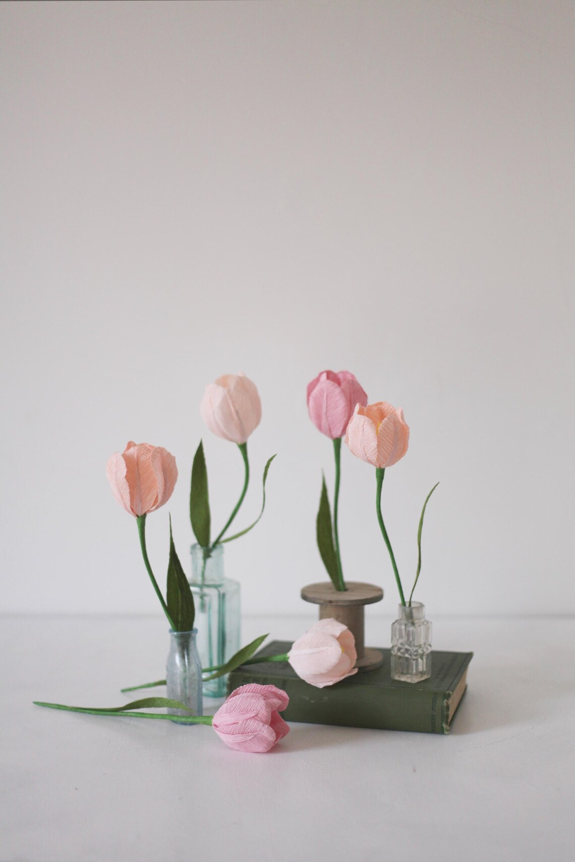 DIY Paper Tulip Craft Kit: Romantic Pink Paper Flower - Etsy