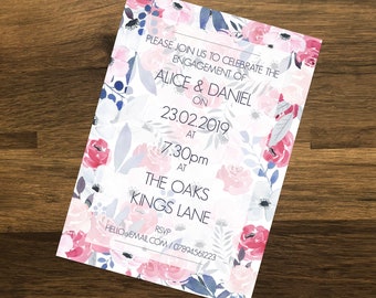 Bloom invitation | Etsy