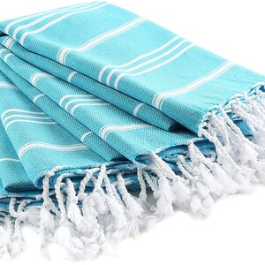 Turquoise Hand Towel, Tea Towel, Kitchen Towel, Dish Towel, Gift for ...