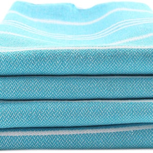 Turquoise Hand Towel, Tea Towel, Kitchen Towel, Dish Towel, Gift for ...
