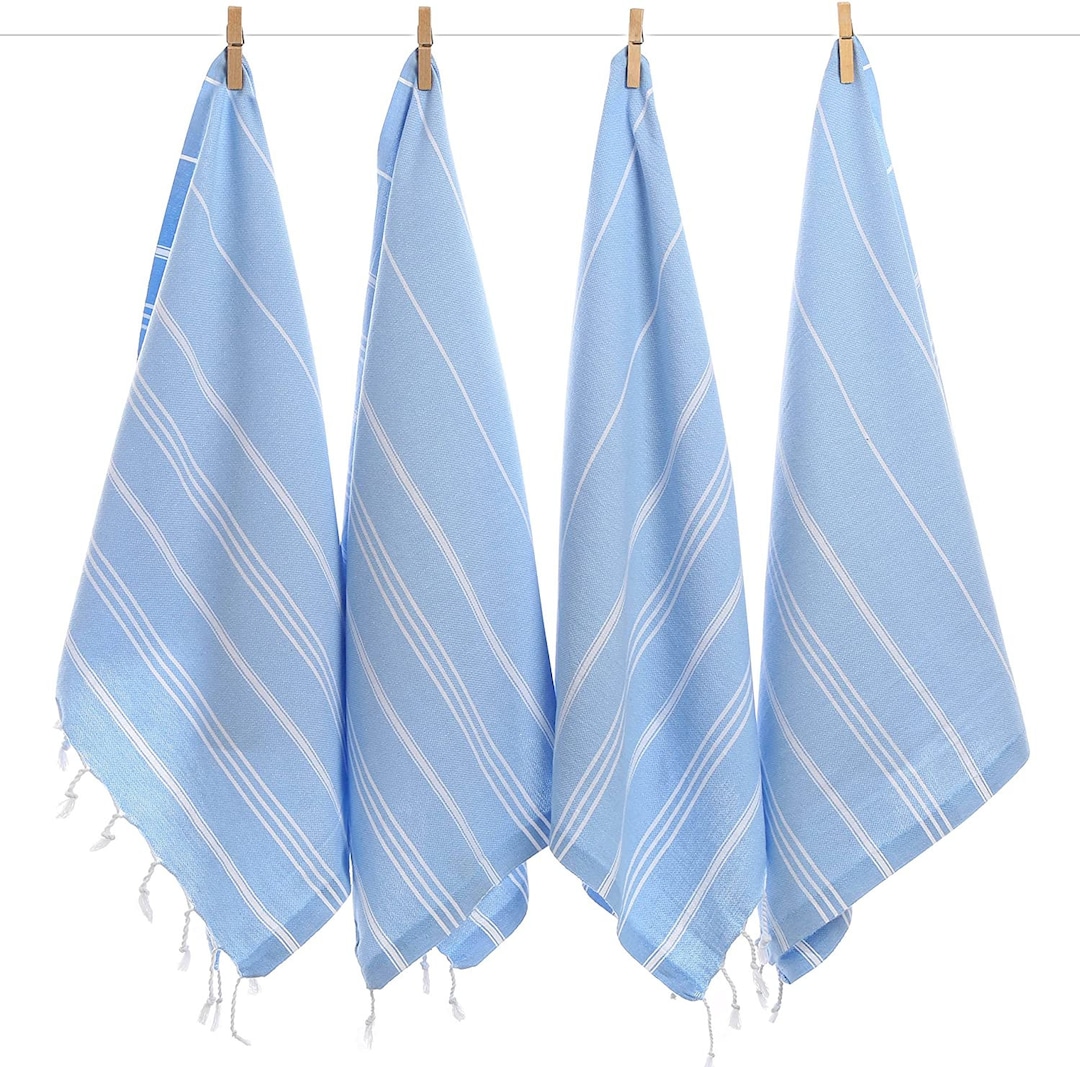 Light Blue Hand Towel, Tea Towel, Kitchen Towel, Dish Towel ...