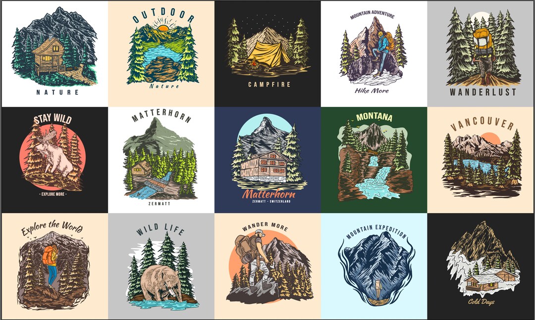 Cricut Bundle Files for Stickers, T-shirts and Much More. 15 Designs ...