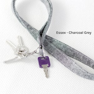 Fabric Lanyard for Keys - Soft Badge Lanyard - Women's Neck Lanyard ...