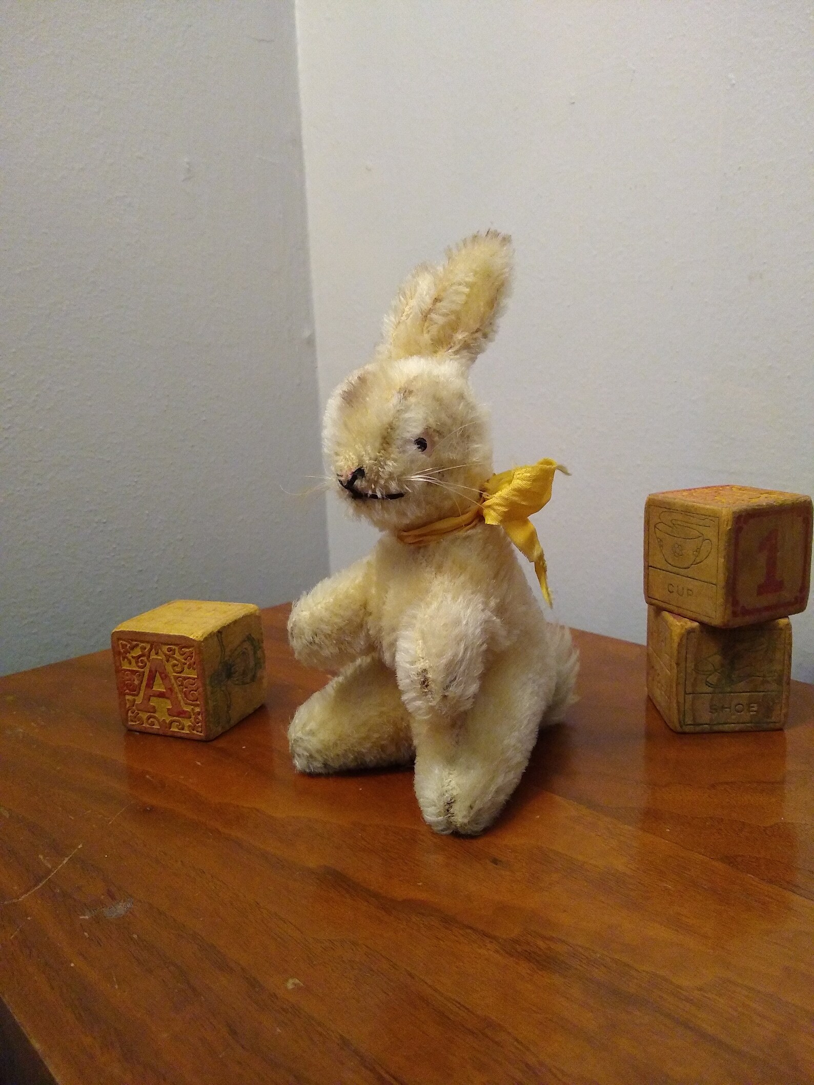 Vintage Steiff Bunny Rabbit / 1950's Steiff mohair toy | Etsy