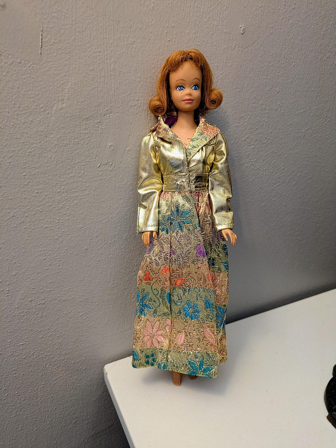 Vintage 1972 Barbie Outfit " Silver Blues" Brocade Coat #3357 - Etsy