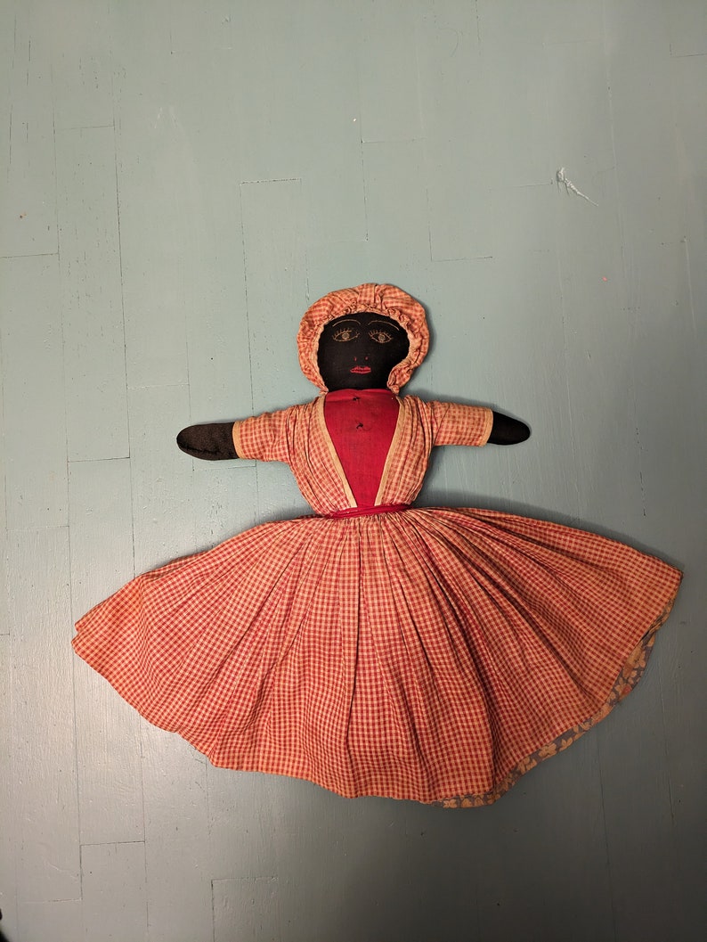 American Folk Art Black and White Topsy Turvy Doll - Etsy