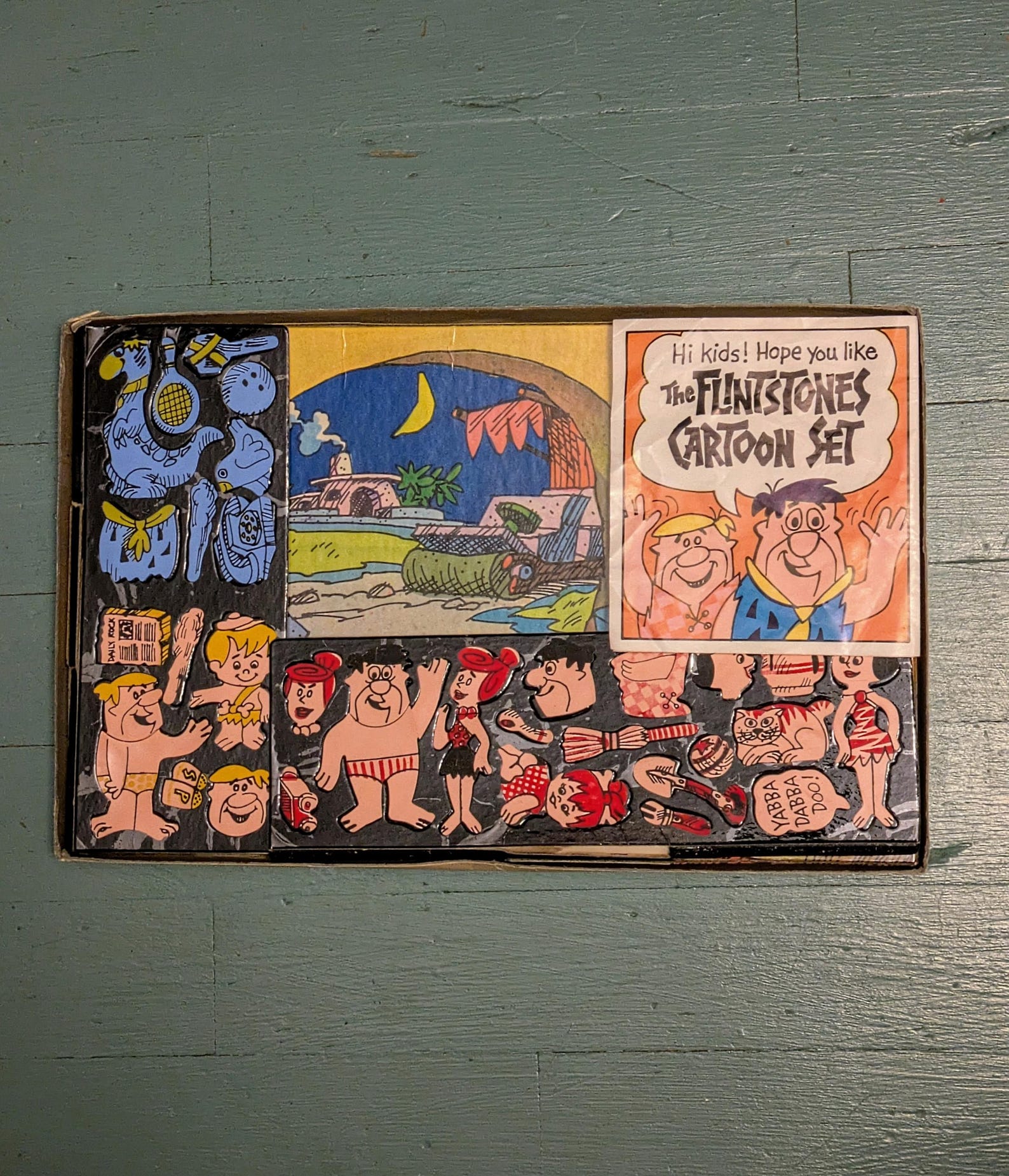 1972 the Flintstones Cartoon Set Colorform Toy - Etsy