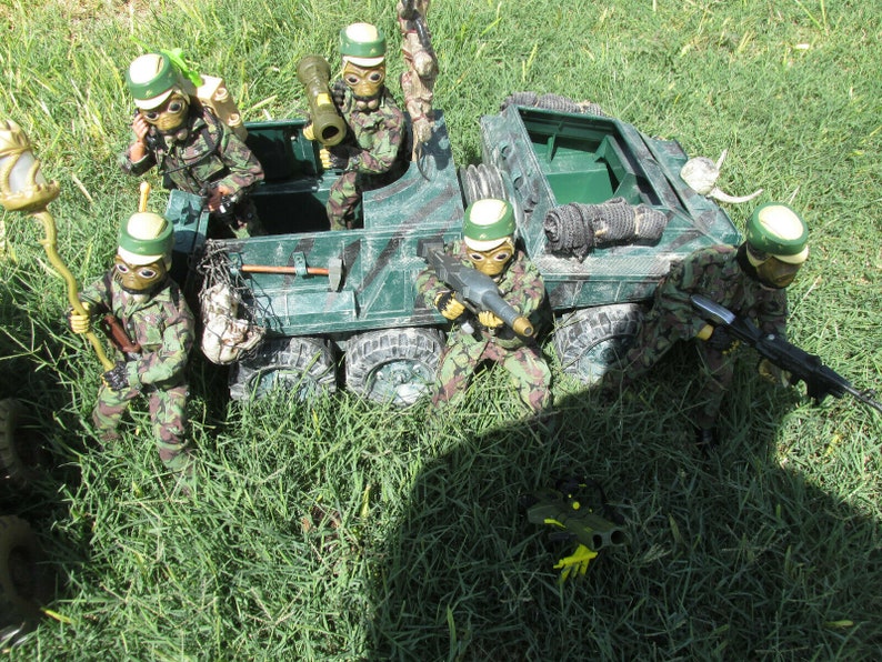 Custom GI Joe Alien Troop Transport With Laser Cannon Trailer - Etsy