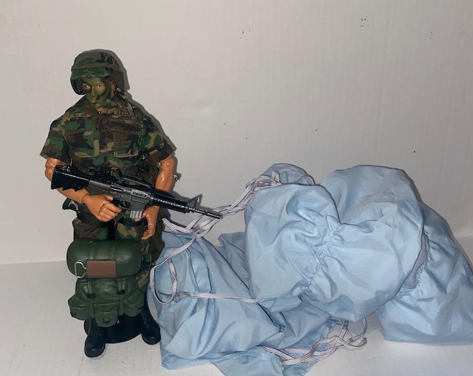 Custom US Modern Paratrooper W/ Parashoot 1:6 Scale Loose Figure GI Joe ...