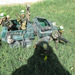 Custom GI Joe Alien Troop Transport With Laser Cannon Trailer & 6 ...
