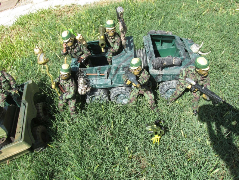 Custom GI Joe Alien Troop Transport With Laser Cannon Trailer - Etsy