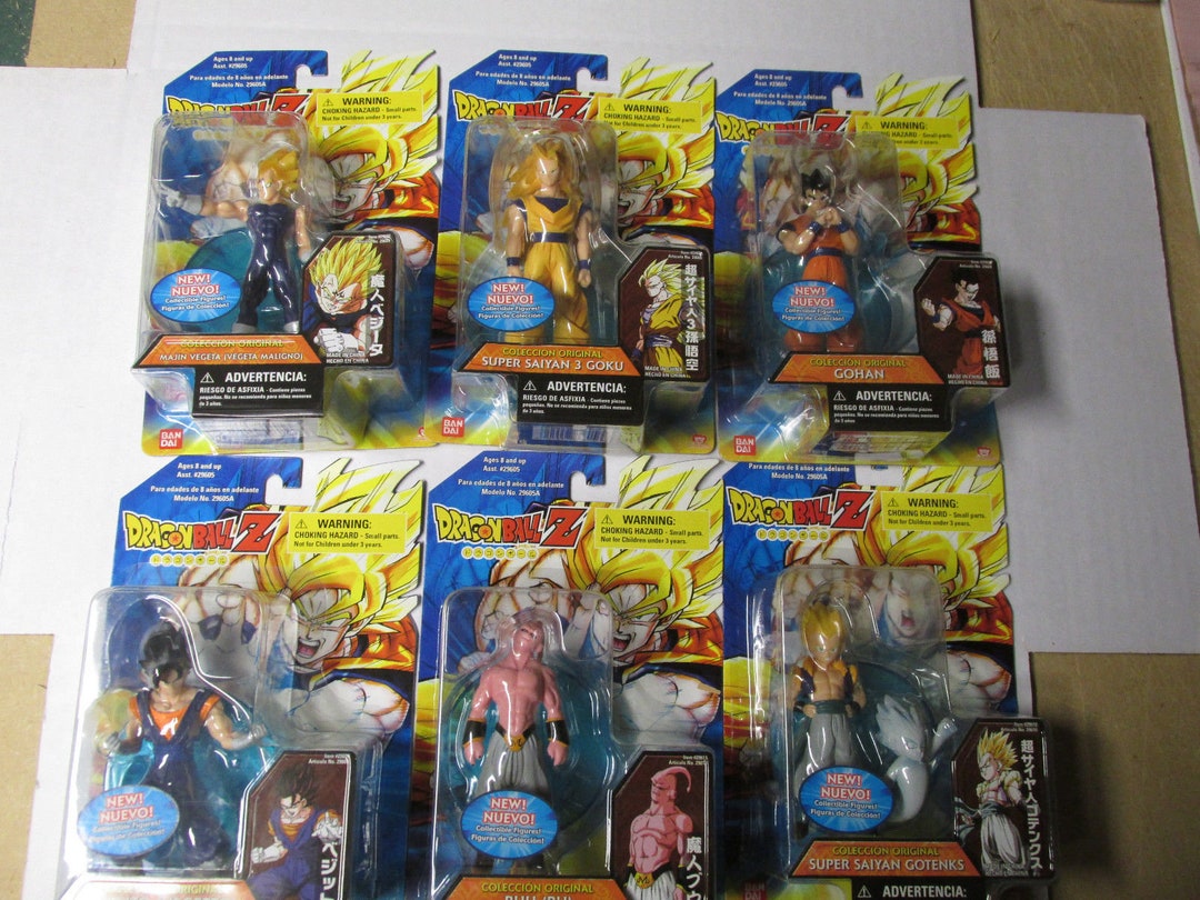 Dragon Ball Z Set of 6 MIP Case Fresh Vintage Anime Action Figure Toy ...
