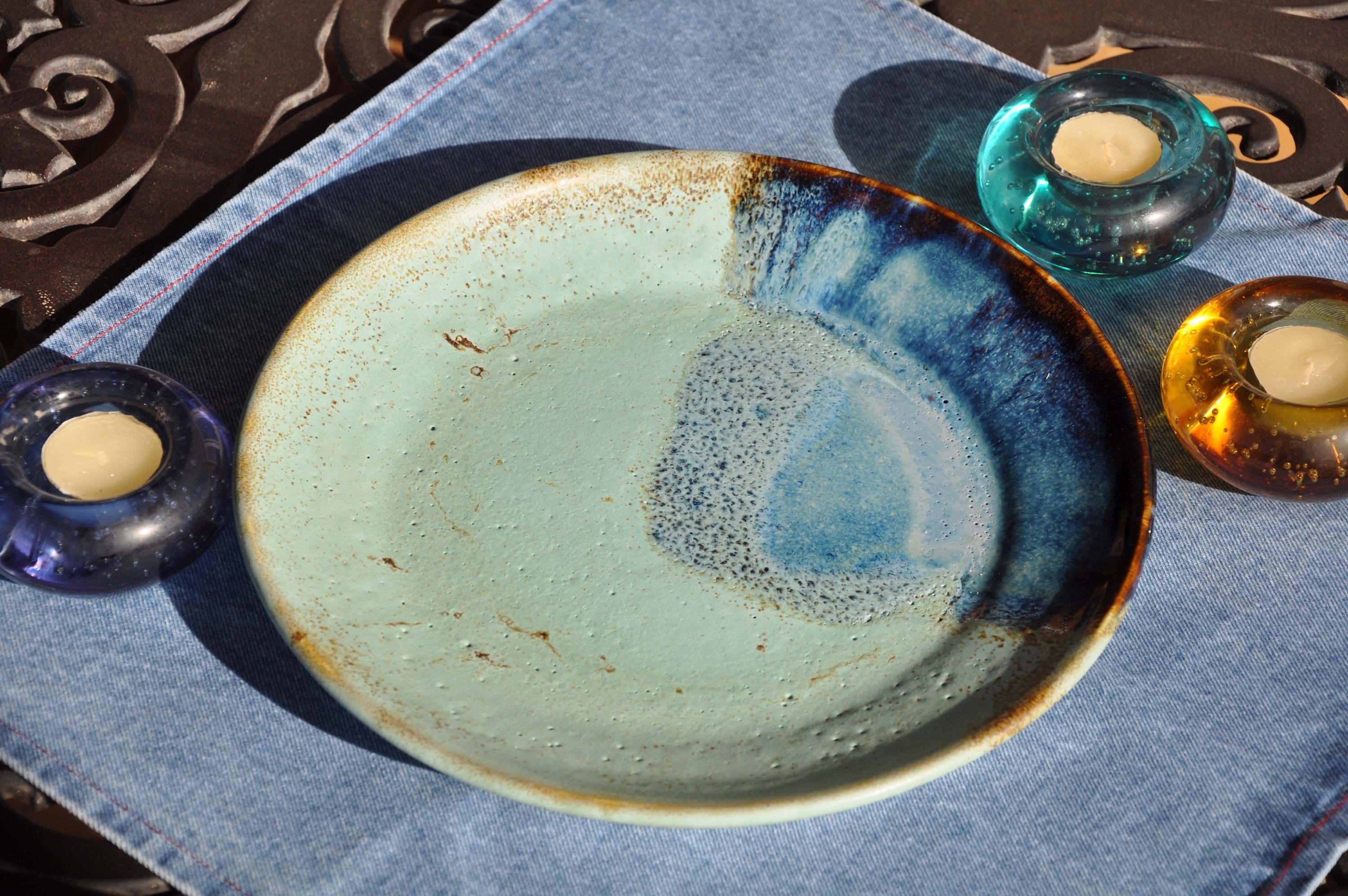 Handmade Porcelain Serving Platter Rustic Ceramic Platter - Etsy