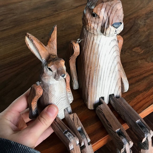 Wooden Bunny Stand - Etsy