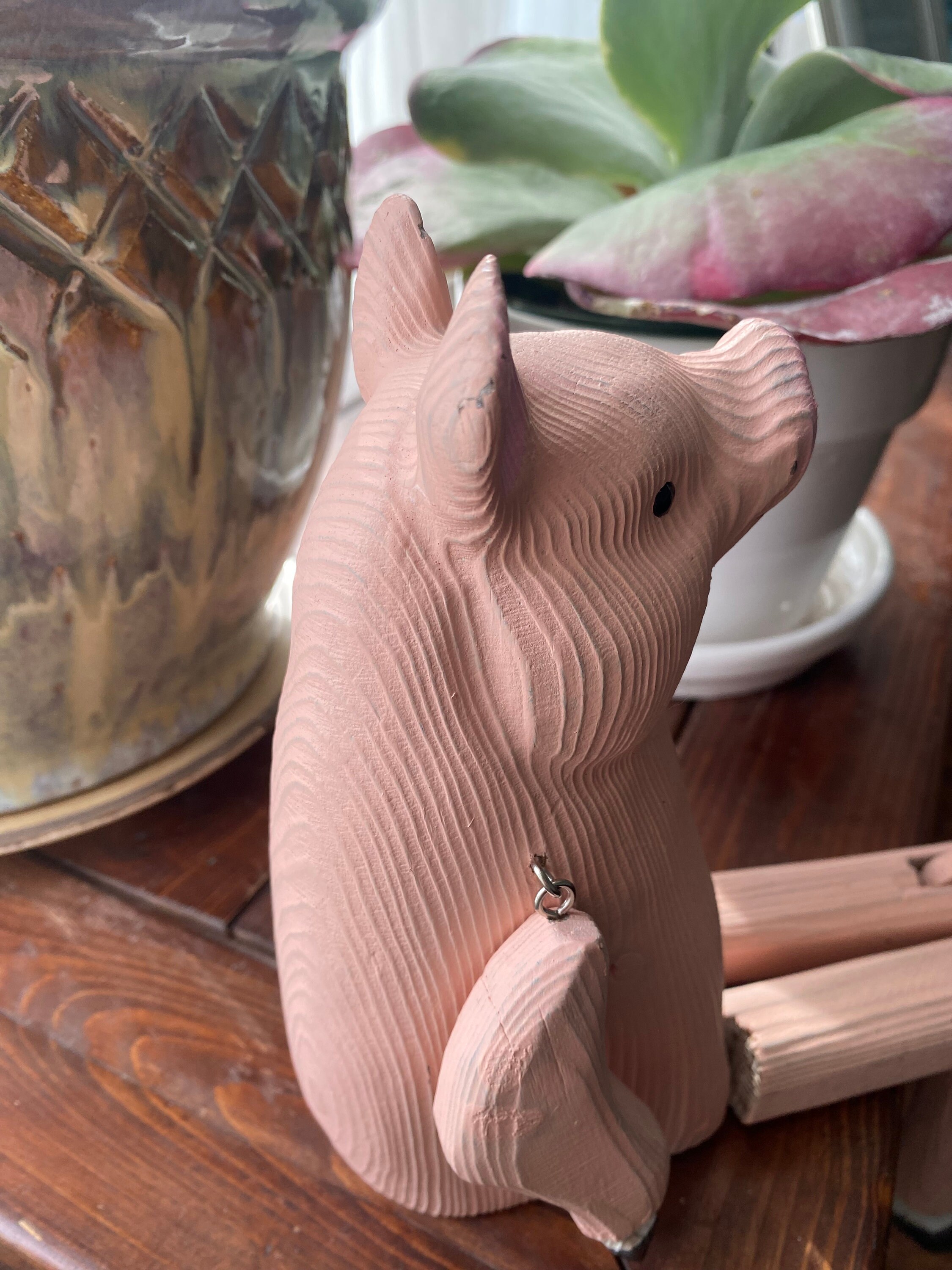 Hand-carved Wooden Pig Shelf Sitter: Farmhouse Decor - Etsy