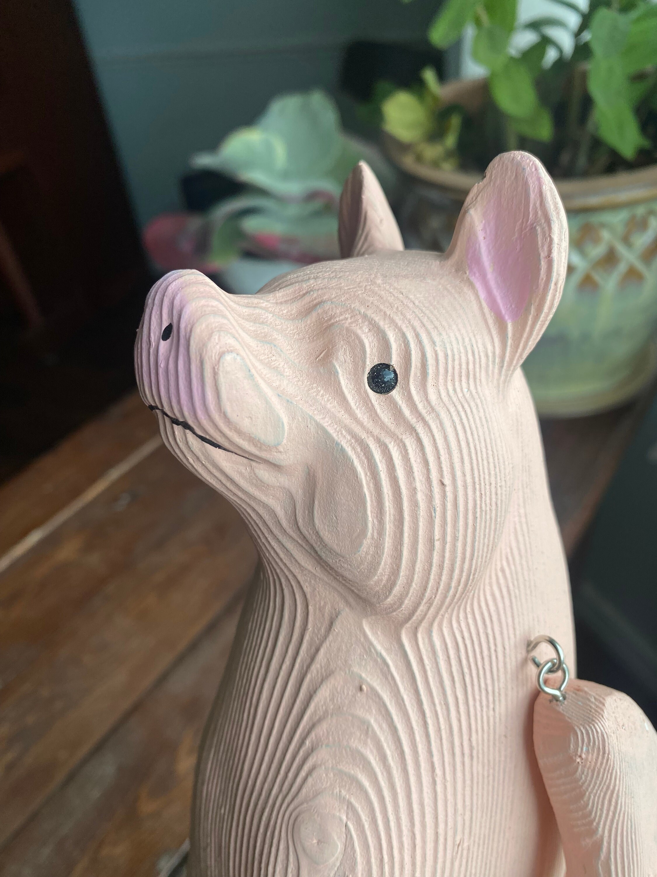 Hand-carved Wooden Pig Shelf Sitter: Farmhouse Decor - Etsy