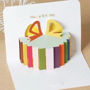 Christmas Gifts 8 Pieces Handmade 3D Pop-up Cute Birthday Cards (8 ...