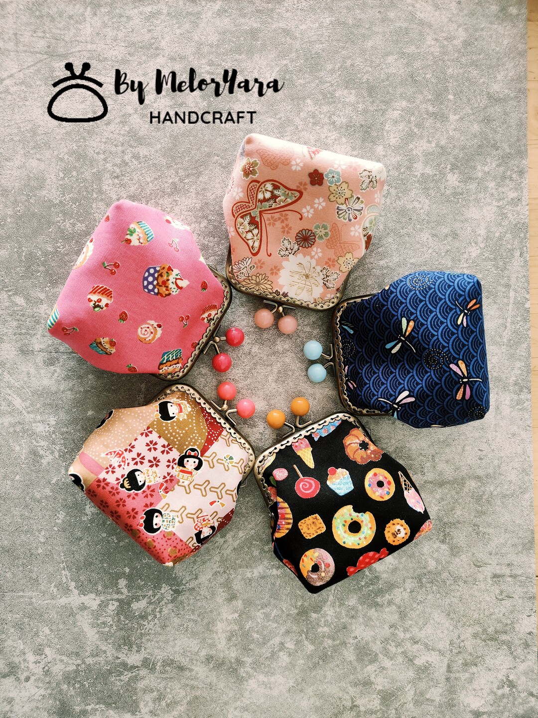 Coin Purse, Gamaguchi, Clasp Coin Purse, Kiap Kiap Purse, Change Pouch ...