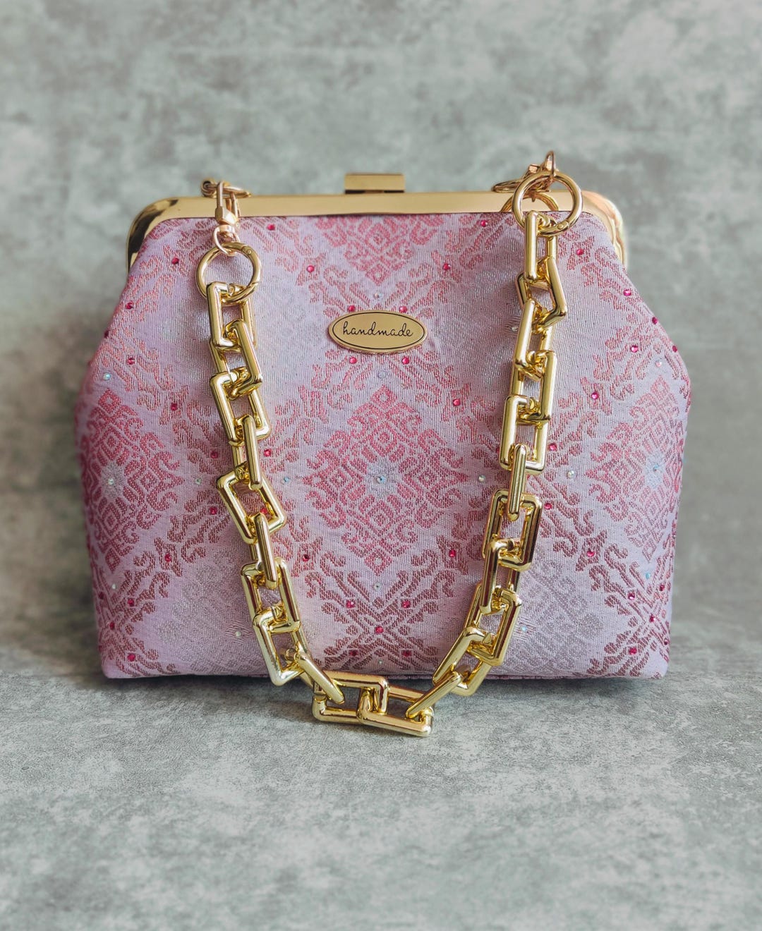 Songket Handbag, Evening Bag, Wedding, Traditional Malay Handwoven ...