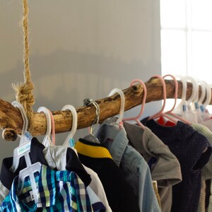 Hanging Natural Branch Clothing Rack|clothing Rail|nursery|jewelry ...